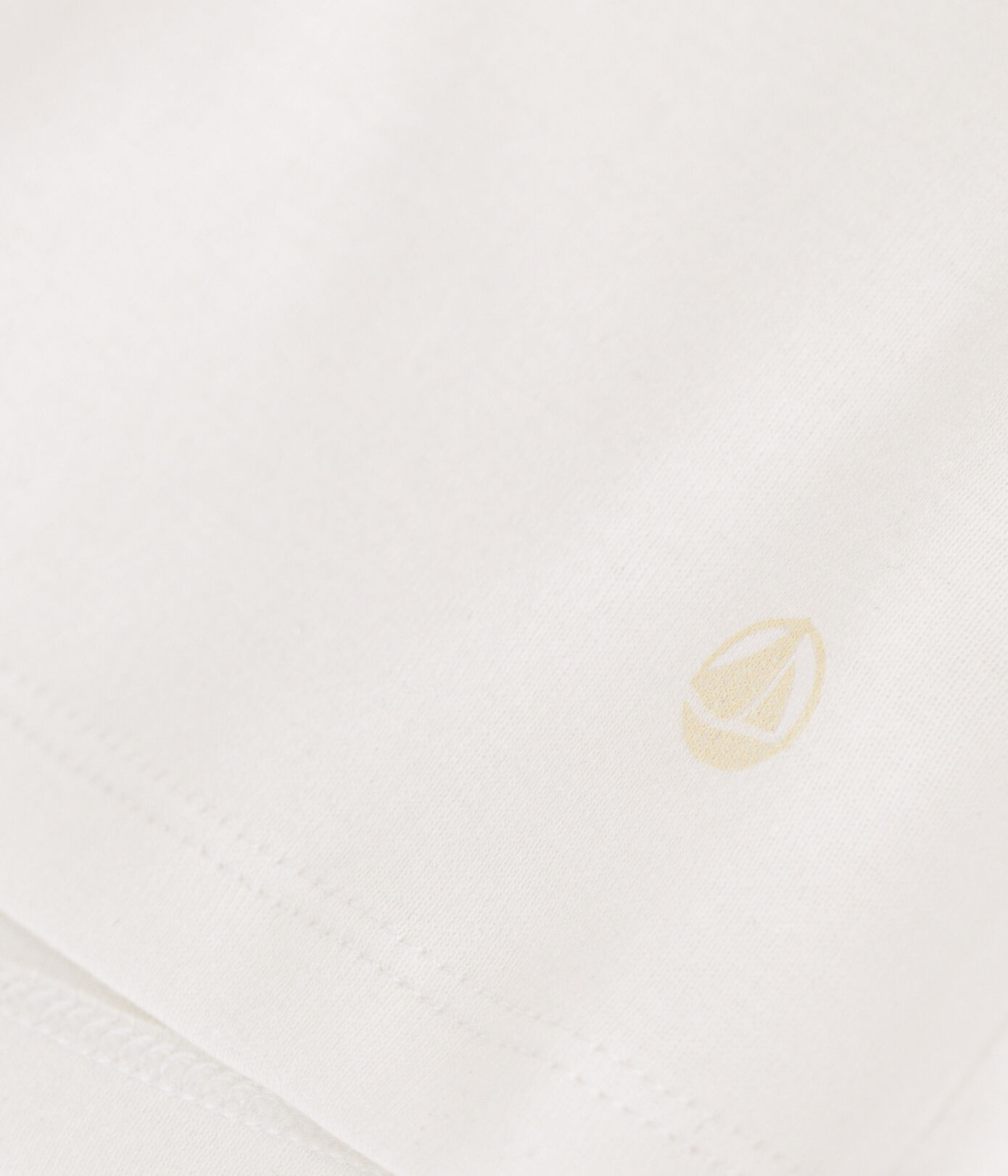 Women's Iconic Cocotte Stitch Cotton T-Shirt ECUME | Petit Bateau