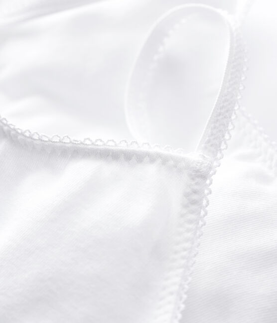 Girls' White Bralettes - 2-Pack variante 1 | Petit Bateau