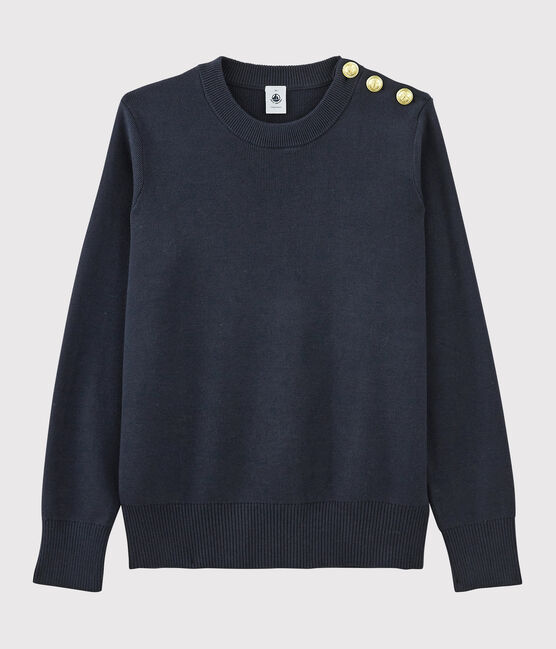 Women's iconic navy blue jumper | Petit Bateau
