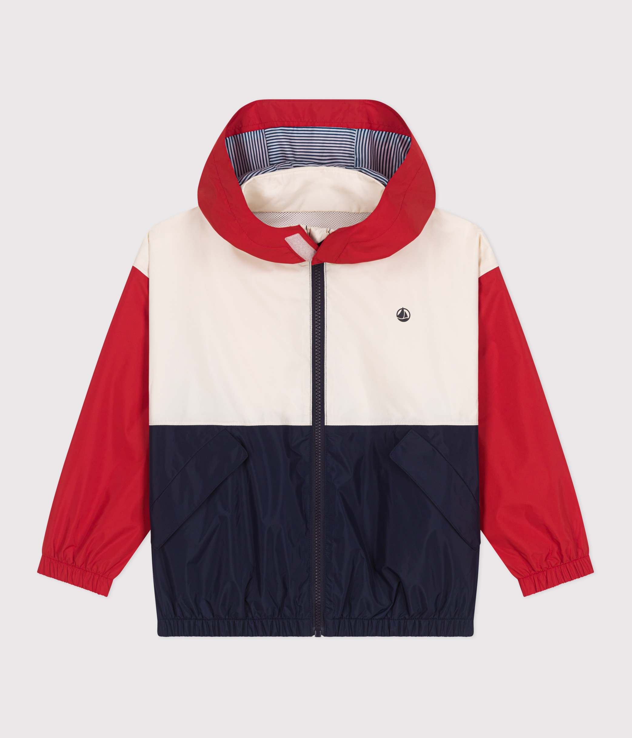 Children's windbreaker with a retractable hood AVALANCHE/MULTICO ...