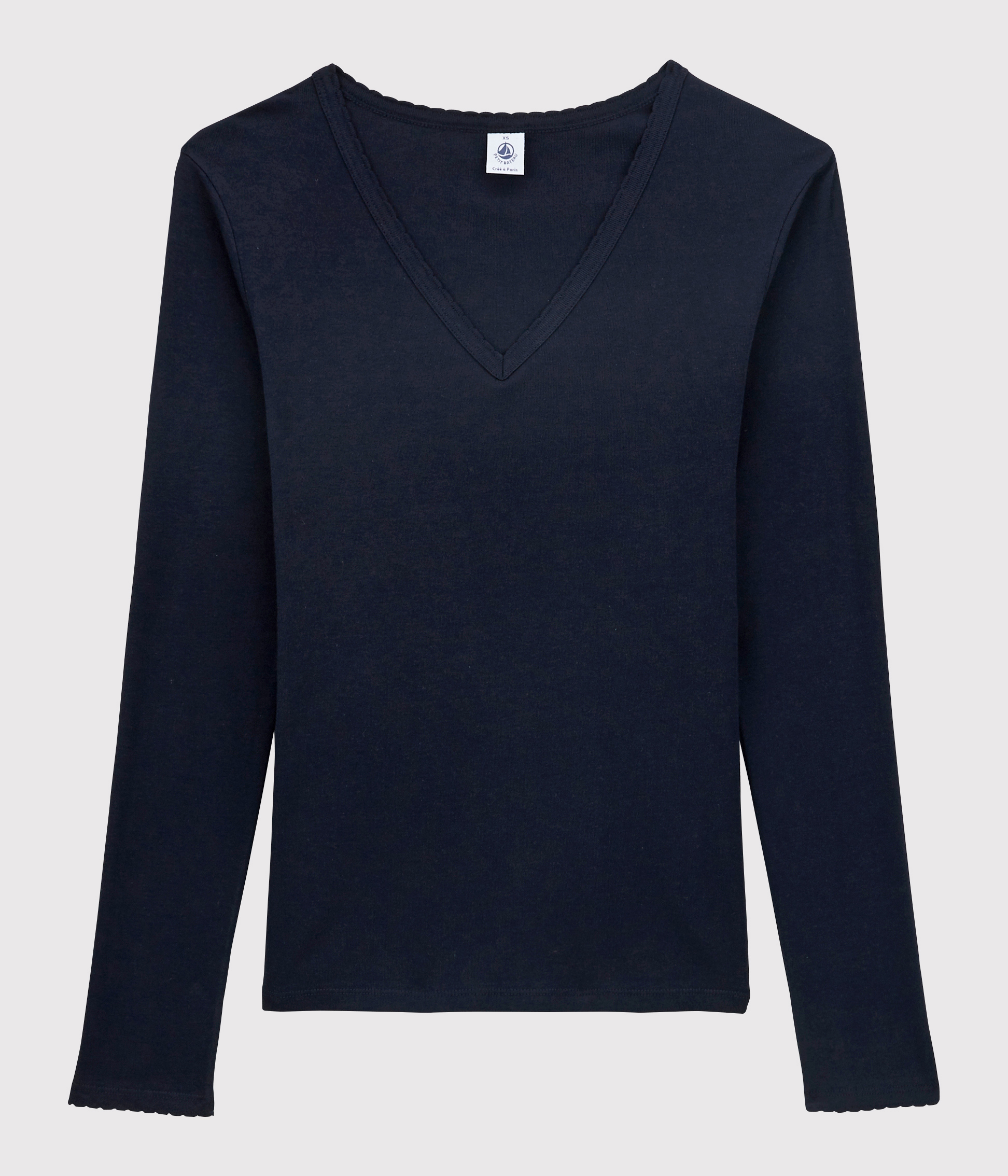 Women's Iconic Cocotte Stitch Cotton T-Shirt SMOKING | Petit Bateau