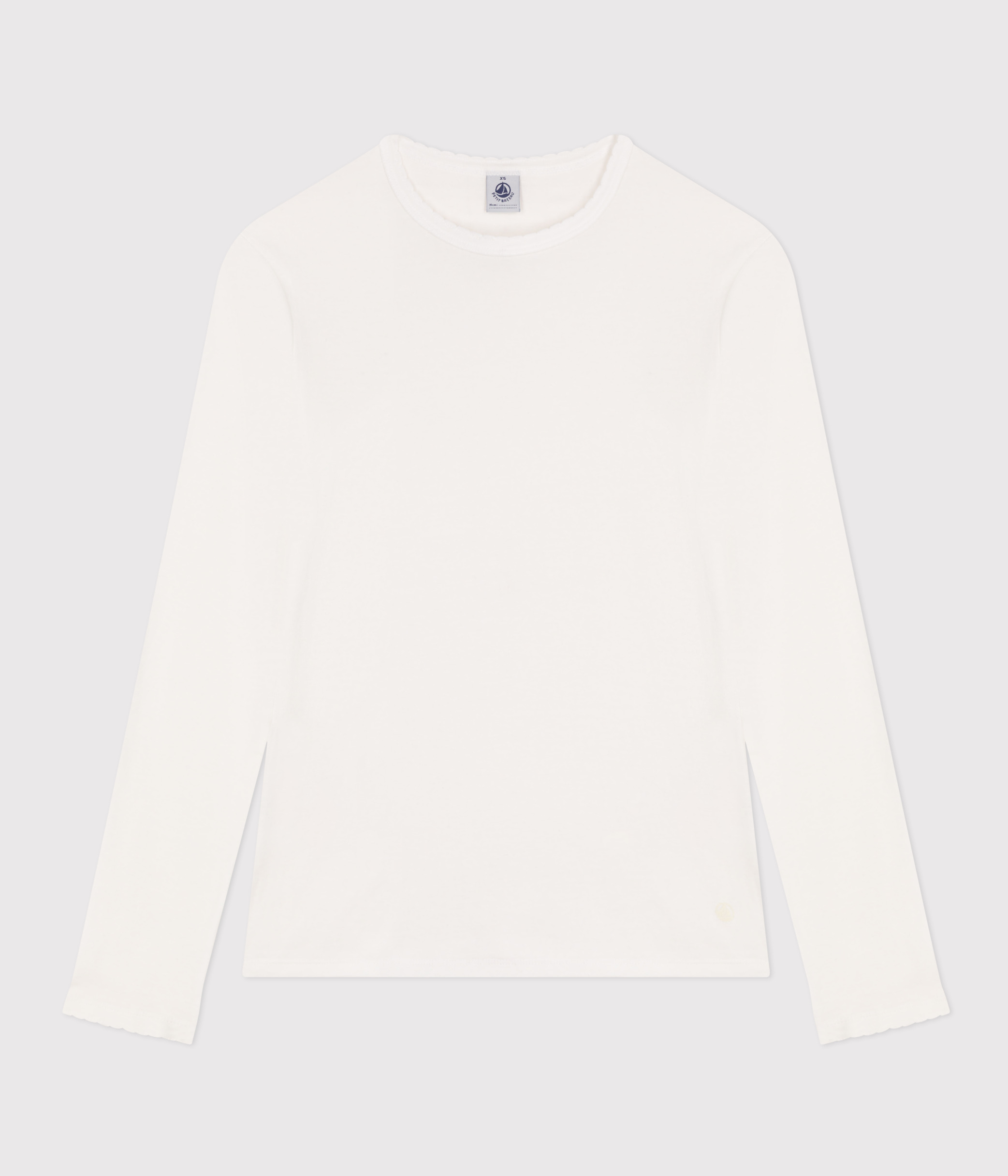 Women's Iconic Cocotte Stitch Cotton T-Shirt ECUME | Petit Bateau